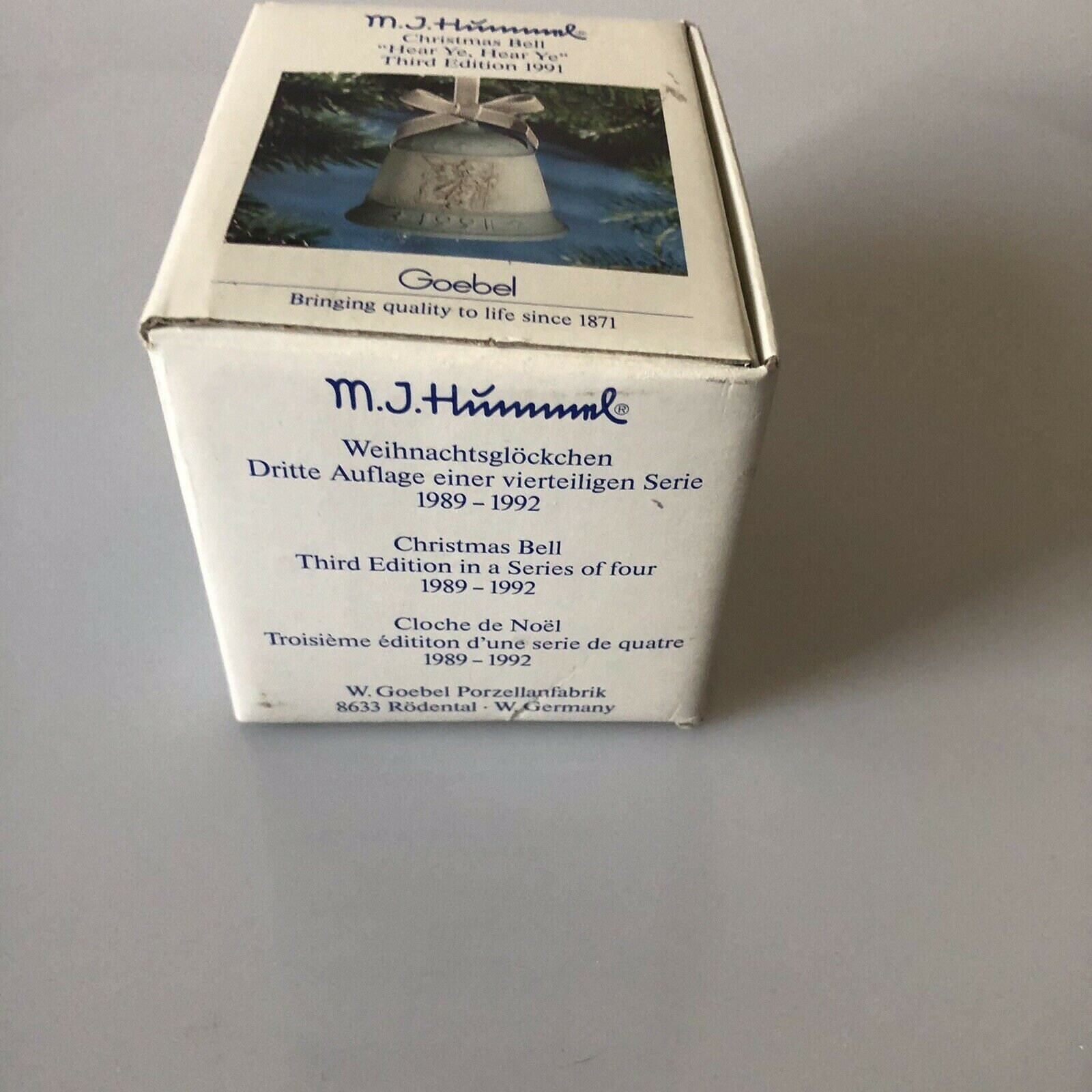 M.J. Hummel Cloche de Noël Hear Ye Hear Ye 3ème Editon - Etsy France