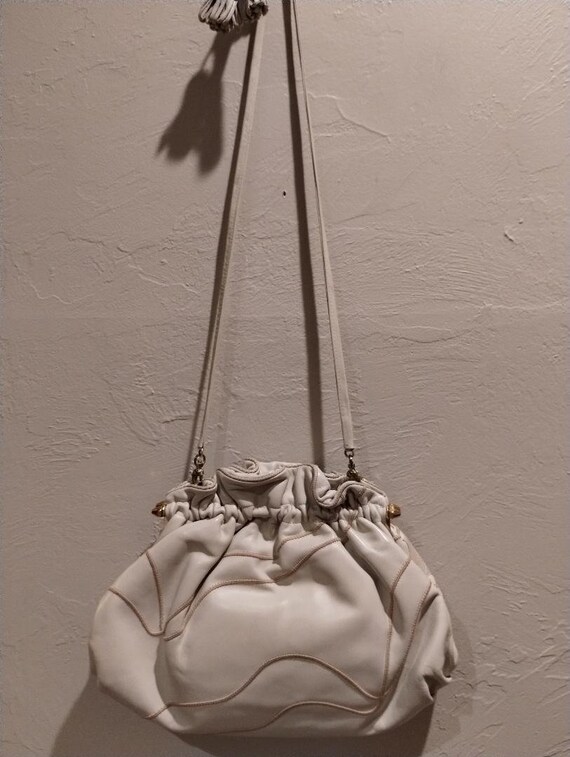 Vintage Carlo Fiori 100% Leather Shoulder Bag - Gem