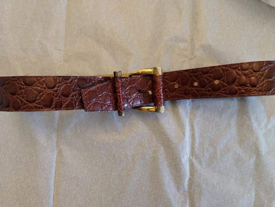 Vintage 80's Harken 100% Leather Belt - Etsy