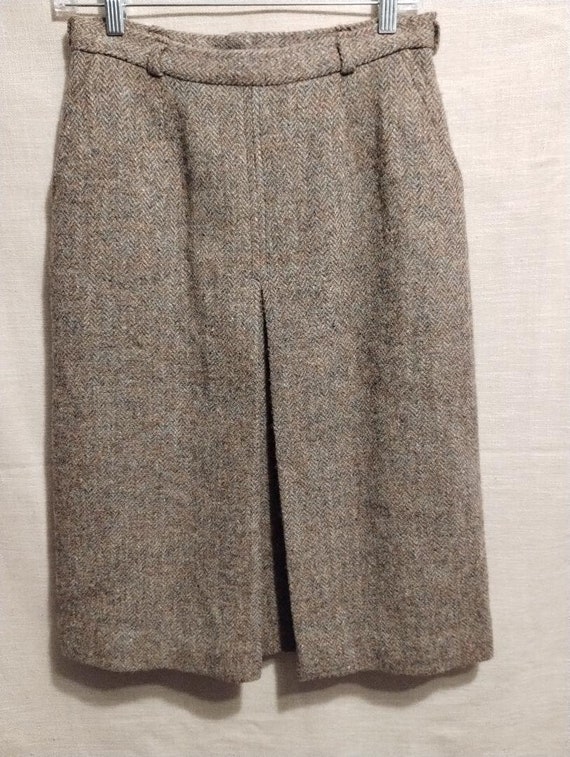 Rare Vintage Harris 100% Wool Handwoven Herringbone T… - Gem