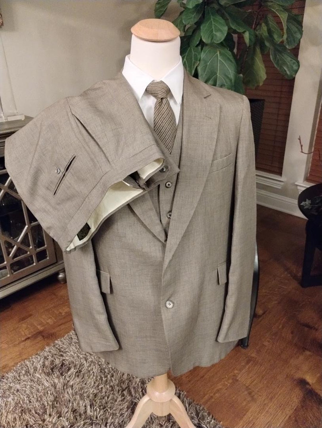 NWOT Vintage 70's the Sovereign Mod 3 Piece Men's Suit Sz 44L. - Etsy