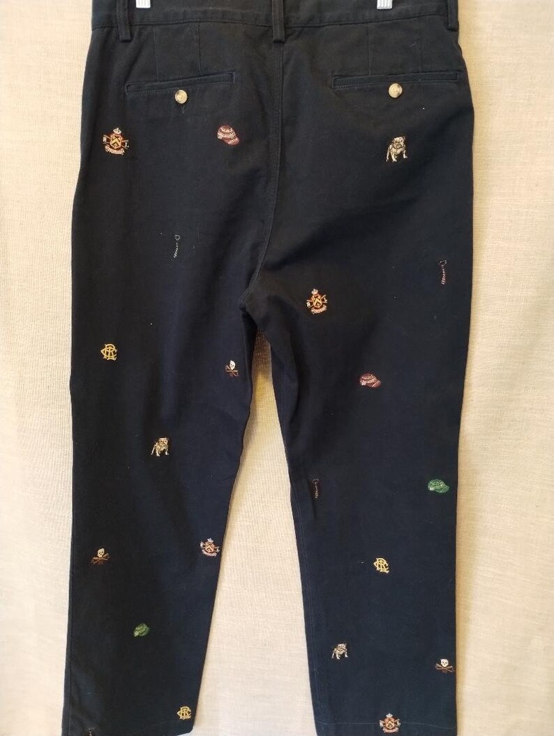 Vintage Polo Ralph Lauren Men's Classic Fit Embroidered Pants Sz 34/32 ...