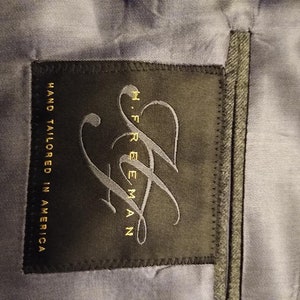 Vintage Hickey Freeman 100% Wool Pinstriped 2 Button Suit Sz 44R - Etsy