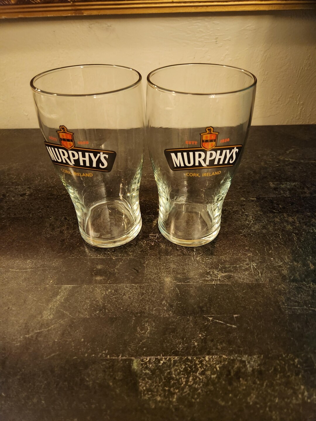 Lot of 2 Murphy's 1 Pint Beer Glasses. - Etsy