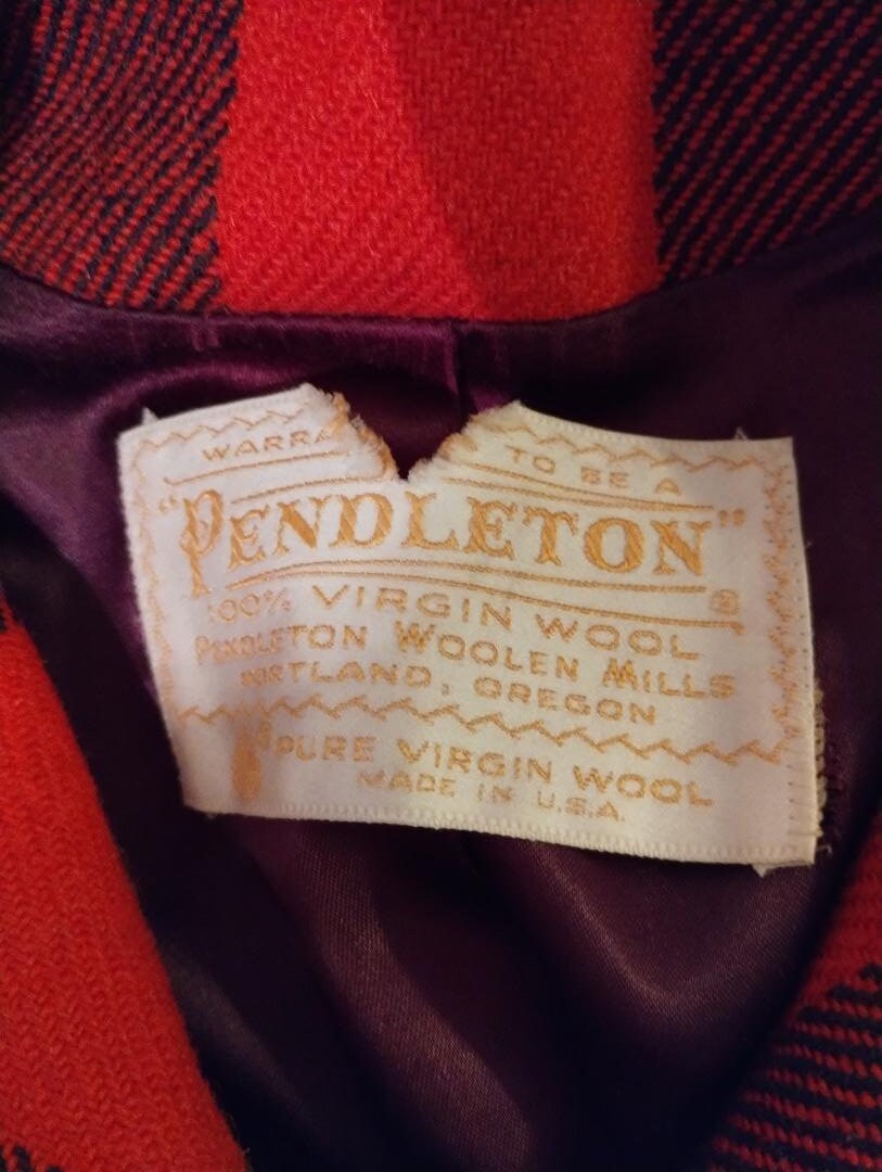 Rare Vintage 70's Pendleton 100% Plaid Jacket Sz M. - Etsy