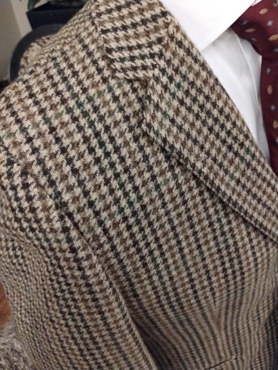 Vintage D.S. Dundee 100% Wool 2 Button Houndstooth Blazer Sz 42. - Etsy