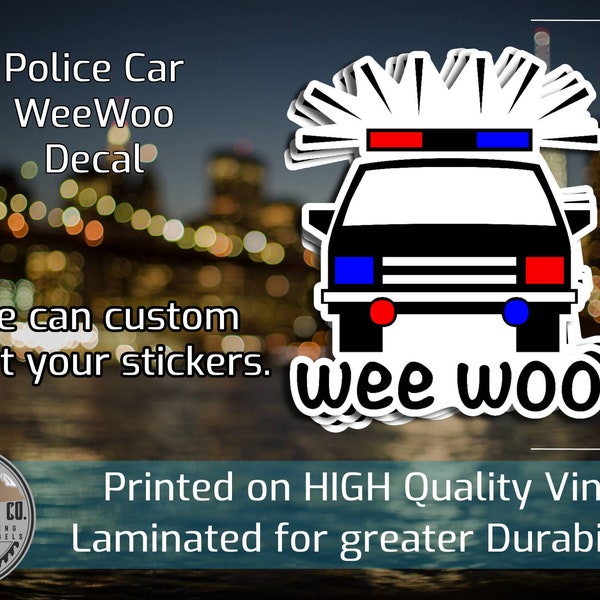 Wee Woo Sticker - Etsy