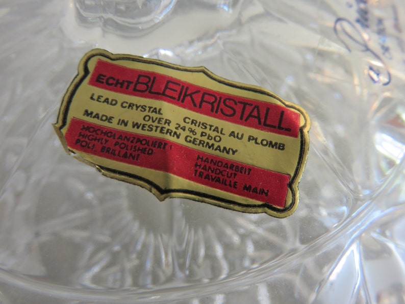 Echt Bleikristall Byrdes Pattern,over 24% Lead Crystal, Handcut ...