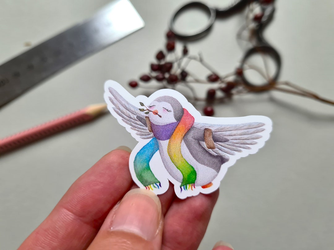 Penguin Meg Dove of Peace Stickers / Decals - Etsy