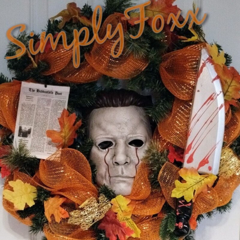 Horror Movie Wreath - Etsy