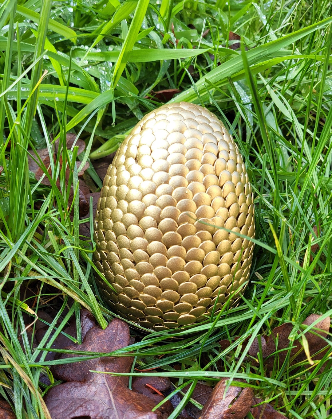 Golden Dragon Egg Figurine Mermaid Dinosaur 6-inch Decoration - Etsy