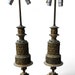 Fine Pair French Mid 19th Century Converted Brass Repoussé Moderator ...