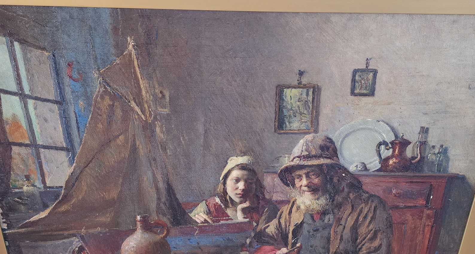 Alois Boudry (belgian, 1851-1938) Antique Oil on Canvas Painting ...