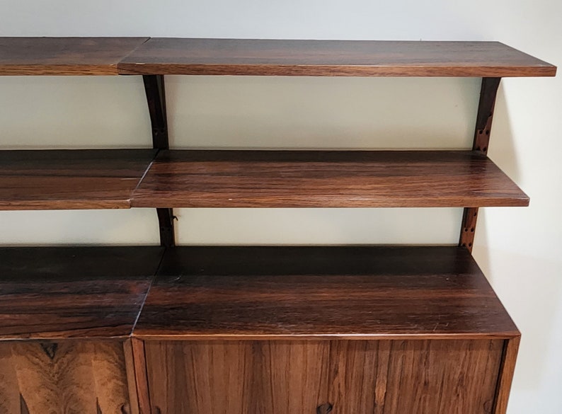 Vintage MCM 1960s Rosewood Poul Cadovius Cado Modular Wall System 2 ...