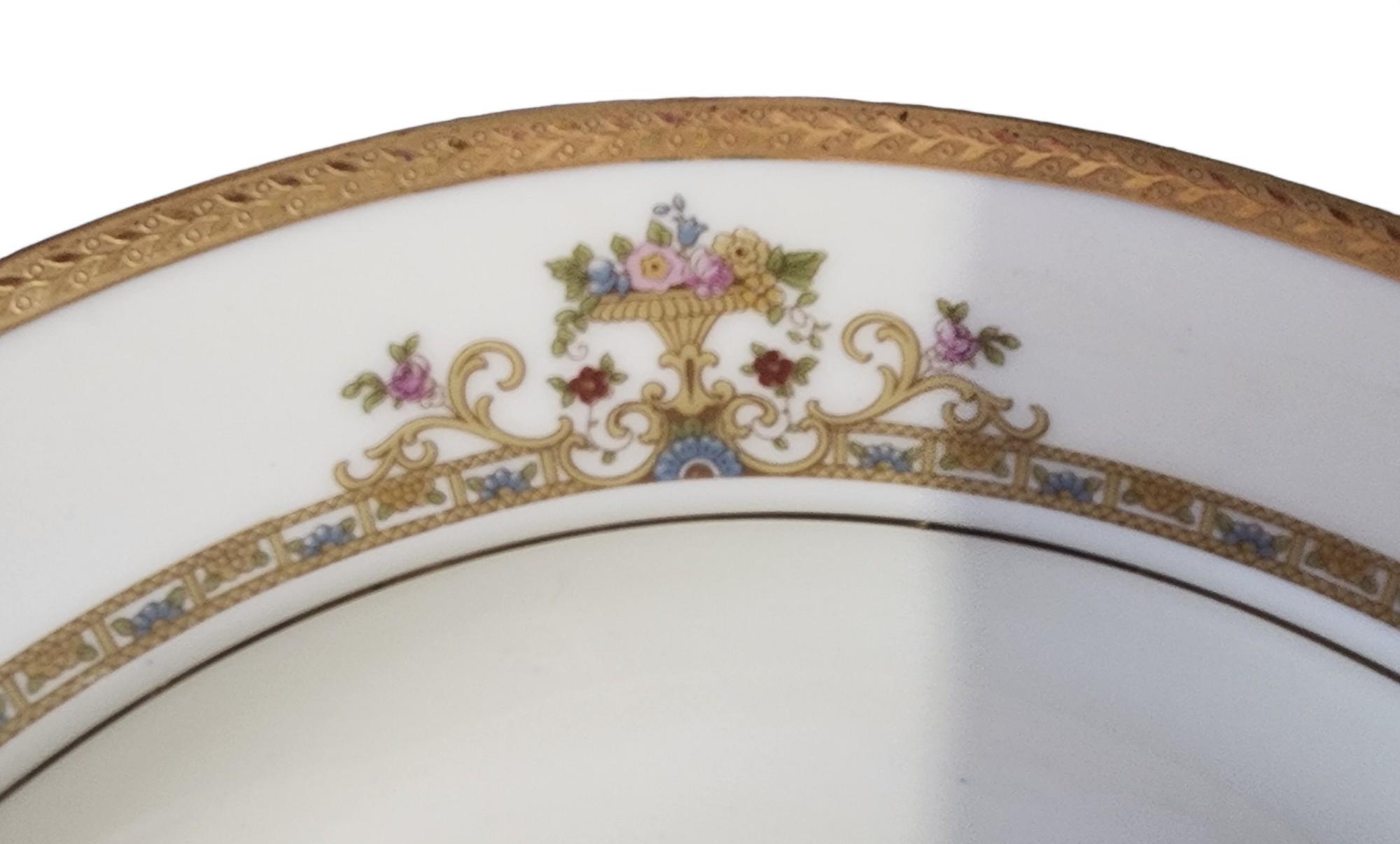 Epiag Czechoslovakia Bergenland Pattern Fine China Cream & Gold Floral ...