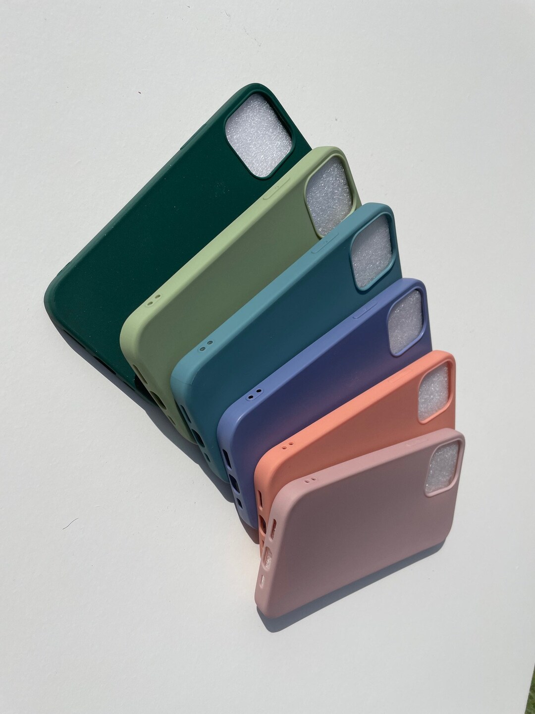 IPhone 12 Soft Matte Silicone, Phone Case/cover, Pastel Colours - Etsy