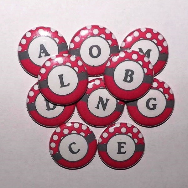 Alphabet Buttons - Etsy