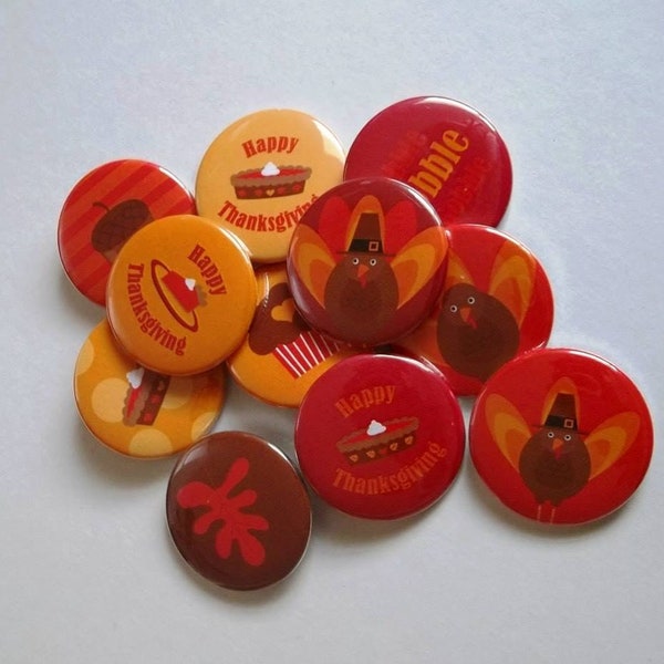 Thanksgiving Buttons - Etsy