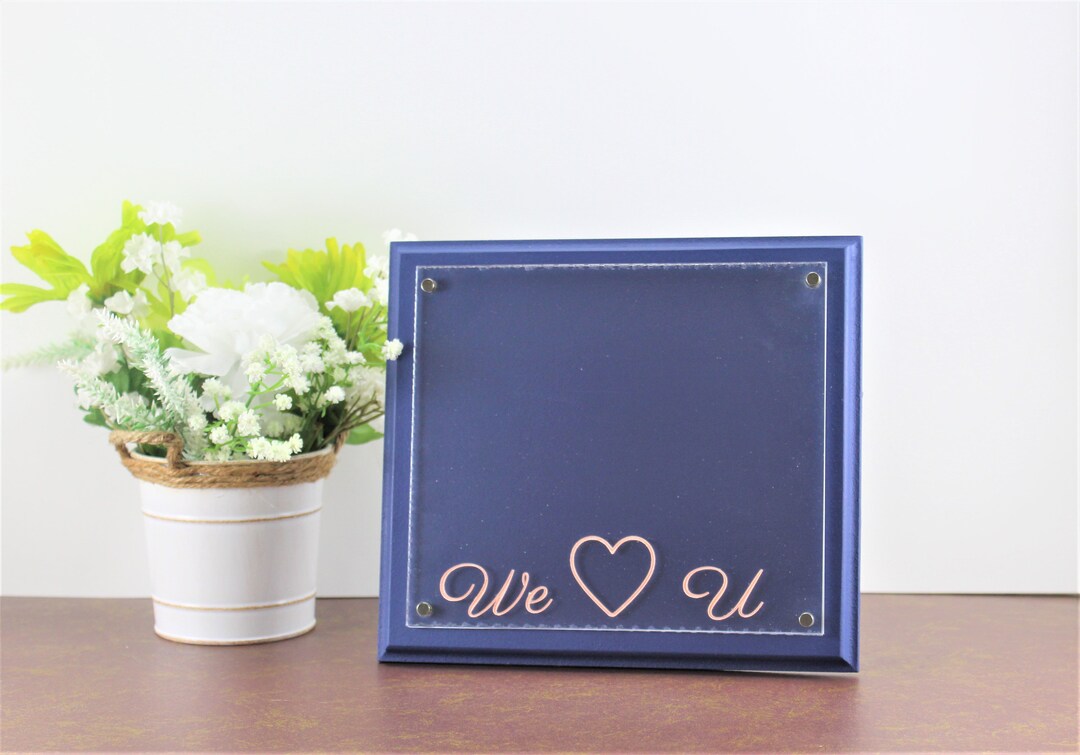 We Love You Picture Frame 4x6 Blue Picture Frame, Clip Picture Frame ...