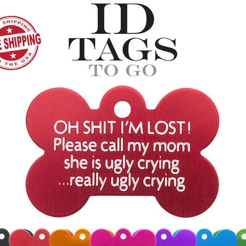 Personalized Custom Dog Tag Funny Pet ID for Dogs and Cats - Etsy