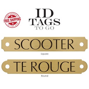 Custom Solid Brass Halter Plate Engraved and Personalized for Your ...