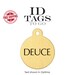 Large Pet ID Tag Brass Engraved Personalized Dog and Horse Equine Round ...
