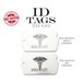 Military Style Medical Alert Id Tag, Custom, Engraved, Personalized ...