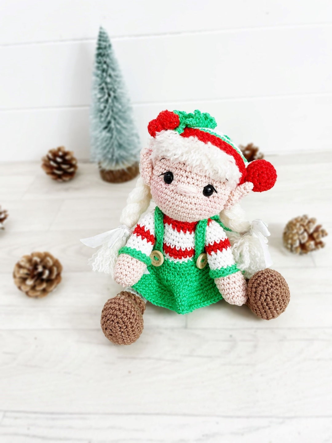 PATTERN: Edwina the Elf Crochet Elf Christmas Toy Instant PDF Download ...