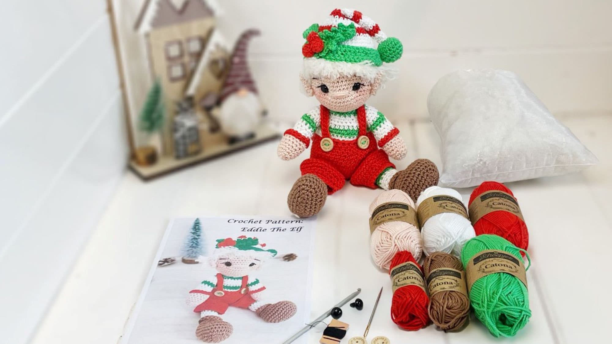 KIT: Eddie the Elf Doll Crochet Kit Crochet Elf DIY Elf - Etsy UK
