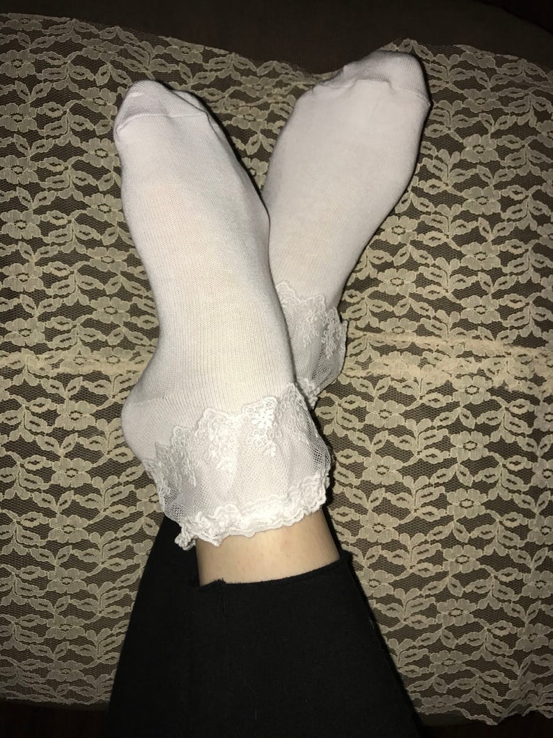 Victorian Frilly Lace Socks - Etsy