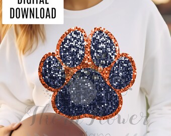 Faux Sequins, Sequin Look, Paw Print, Lightning, Game Day, School ...