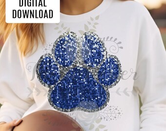 Faux Sequins, Sequin Look, Paw Print, Lightning, Game Day, School ...