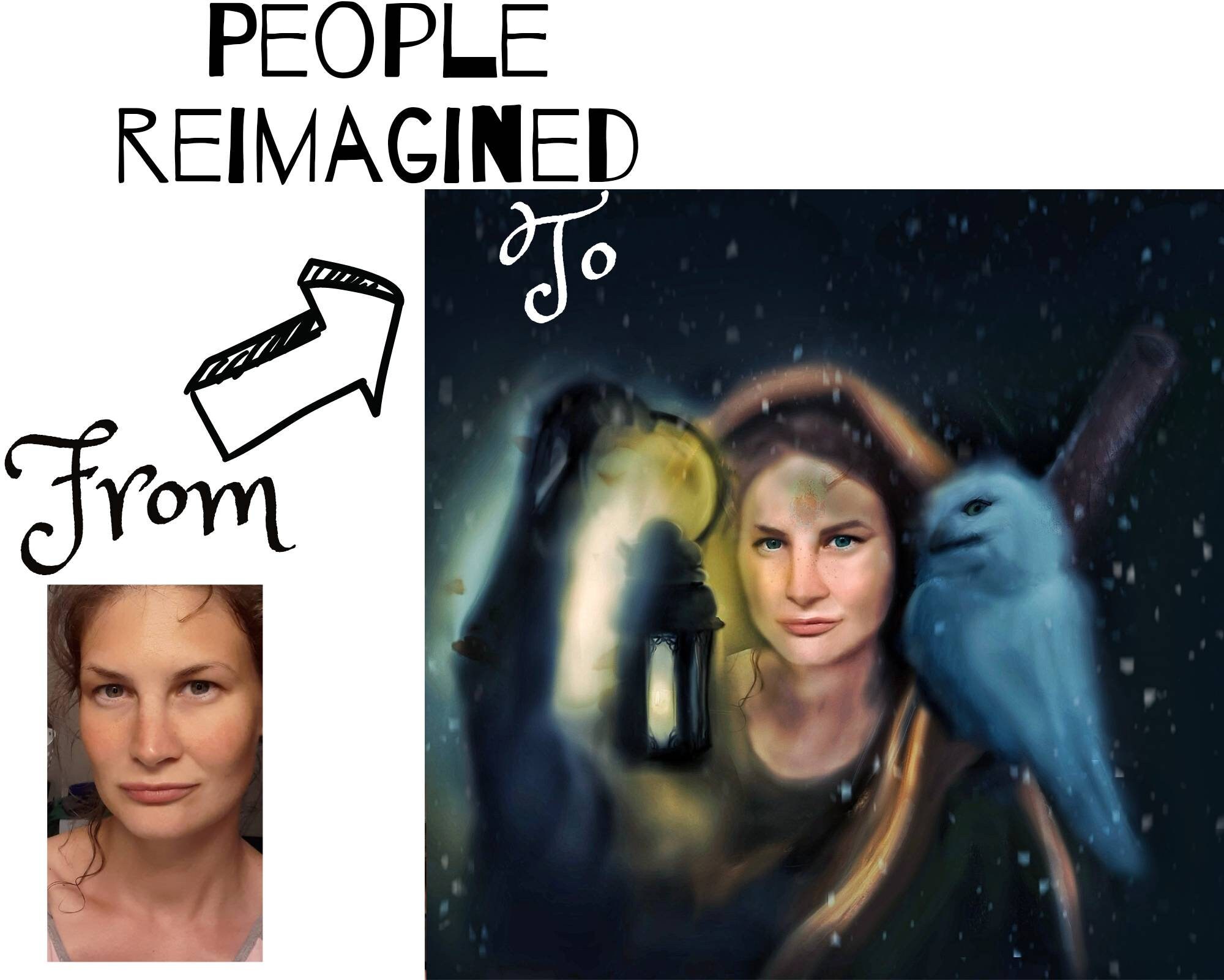 People Reimagined, Portrait, Custom Painting,character Portrait ...