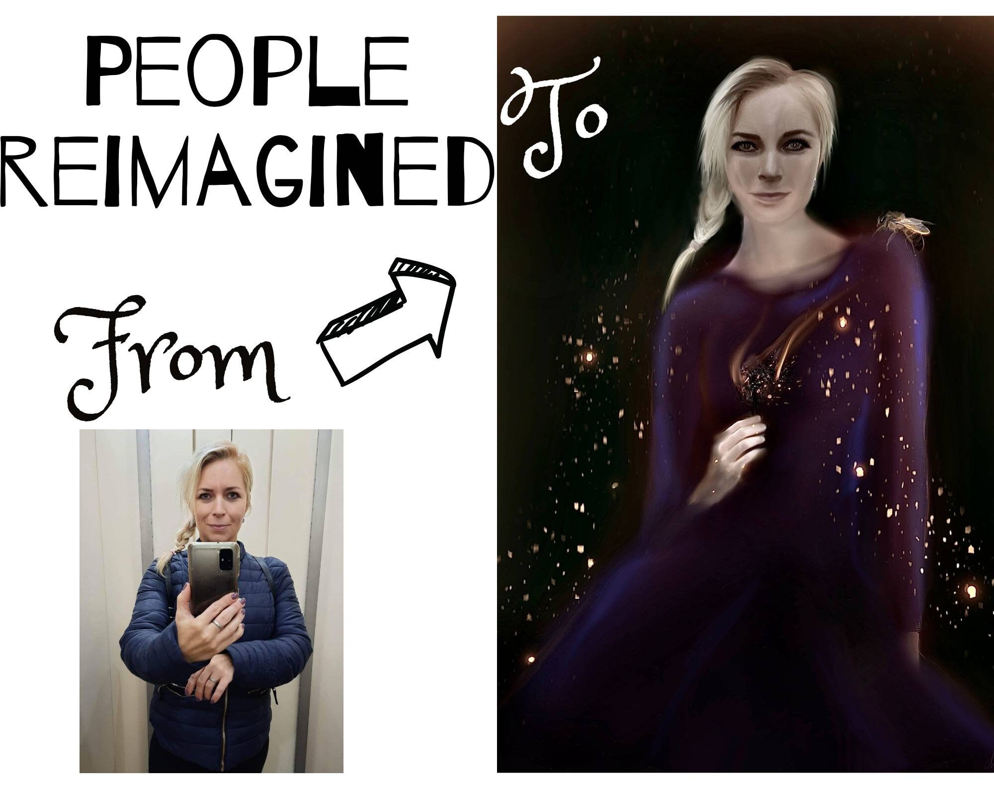 People Reimagined, Portrait, Custom Painting,character Portrait ...