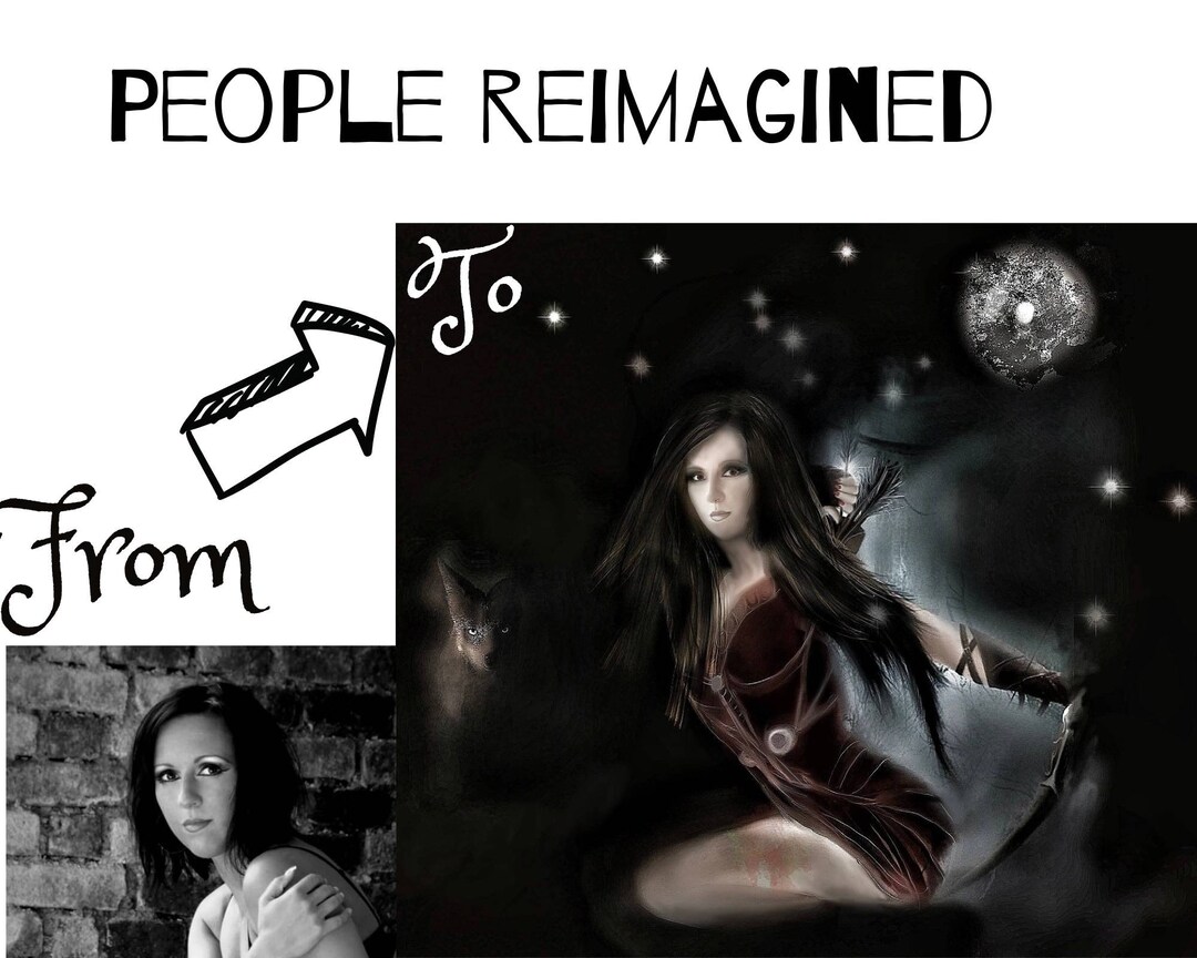 People Reimagined, Portrait, Custom Painting,character Portrait ...