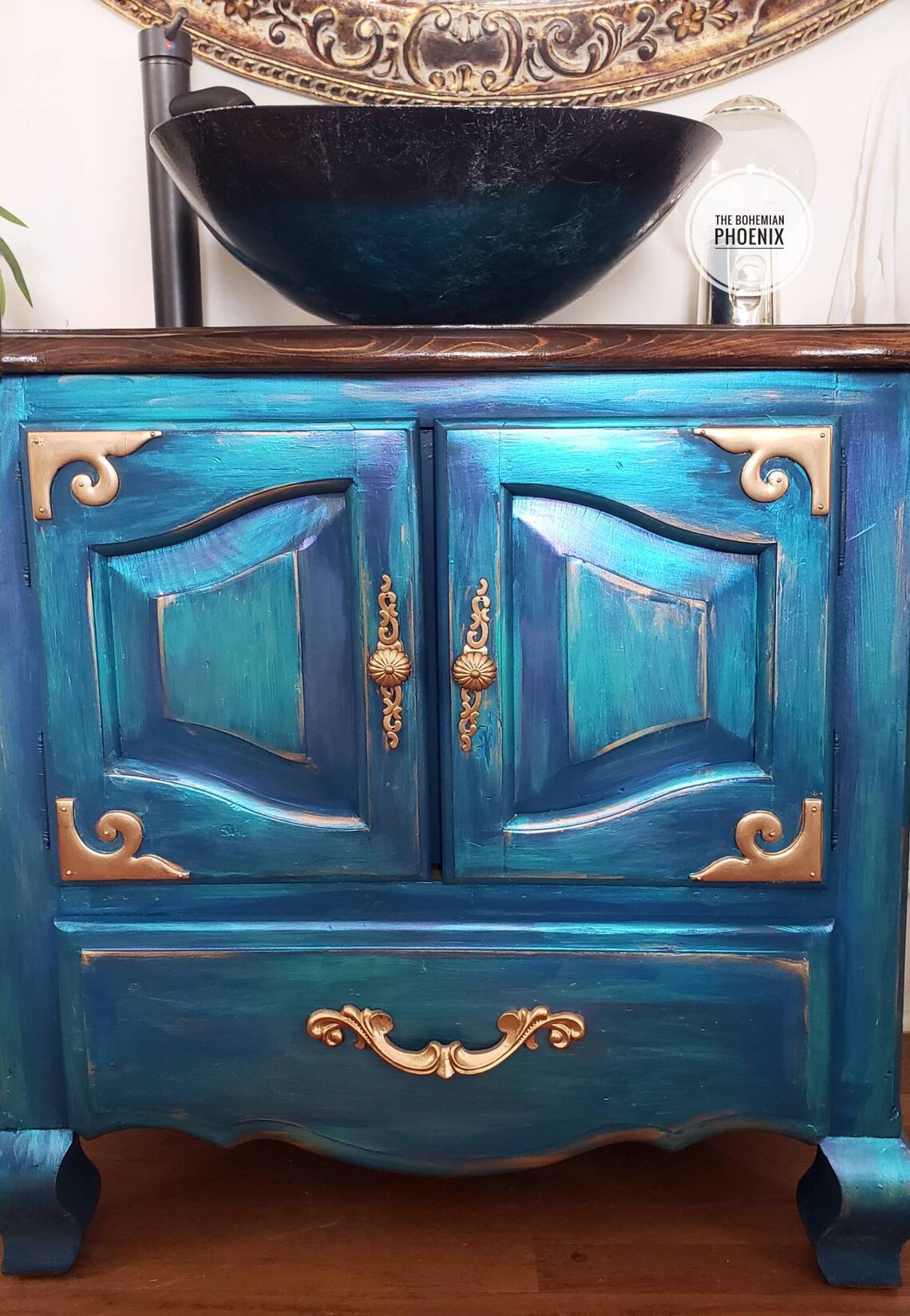 SOLD/ Mermaid / Northern Lights / Peacock/ Bathroom Vanity - Etsy Australia