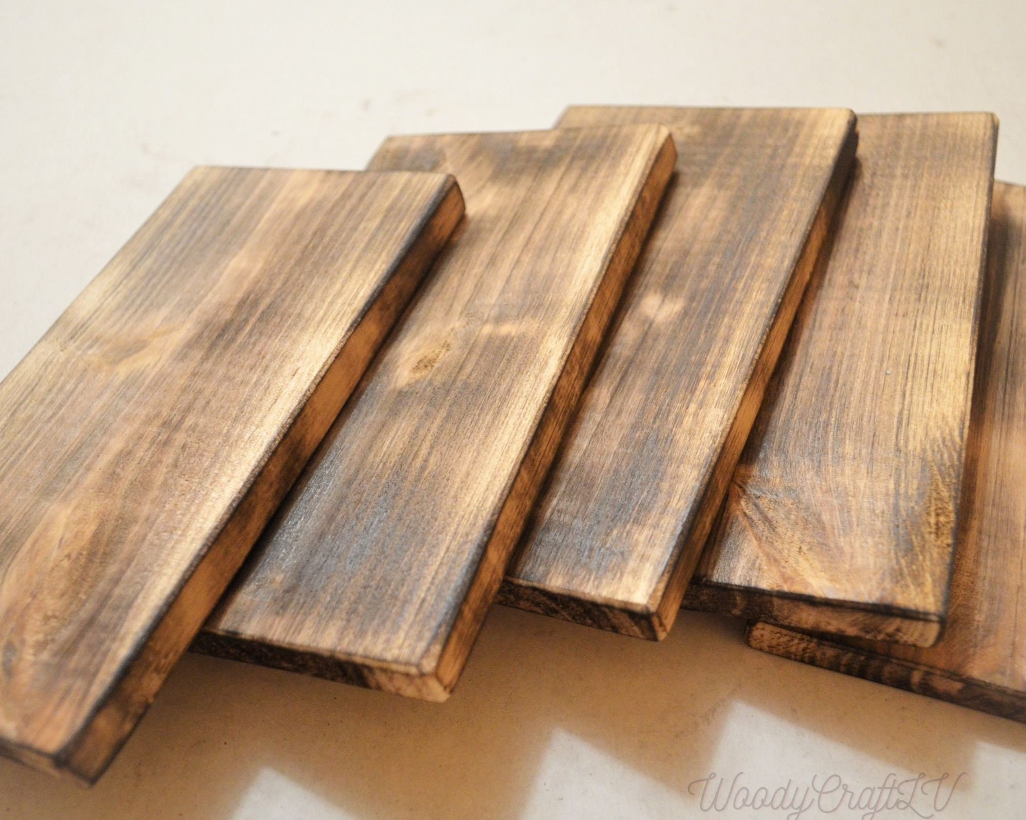 Burned Wood Bord. Rustic Wooden Boards. Burned Hardwood Black | Etsy