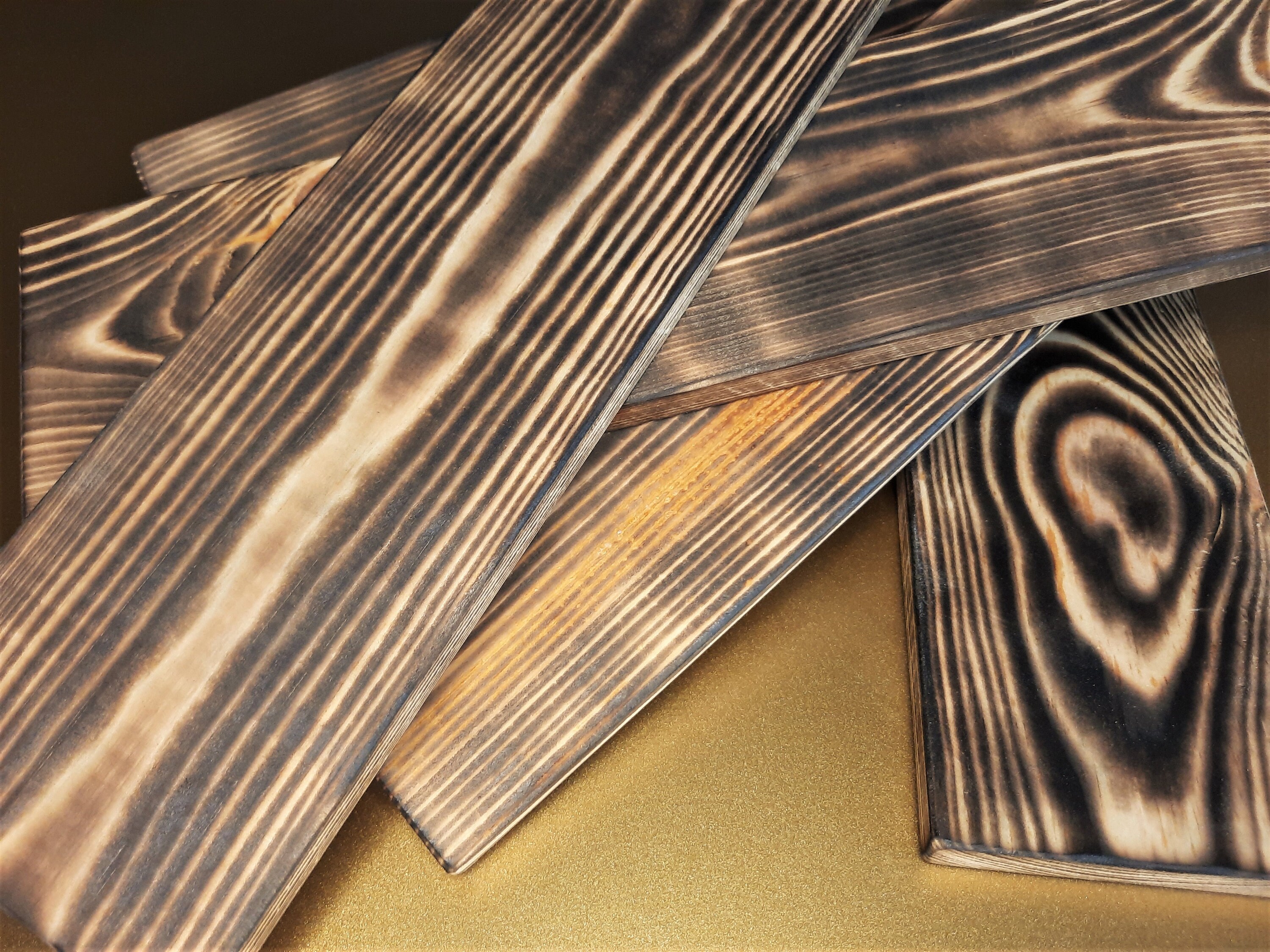 Burned Wood Bord. Rustic Wooden Boards. Burned Hardwood Black Blank ...