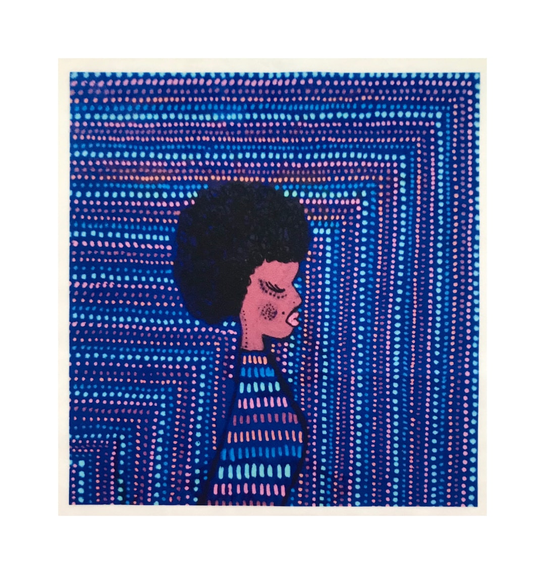 Velvet Art Print - Original Artwork Printed on Velvet 20x20 Cm ...