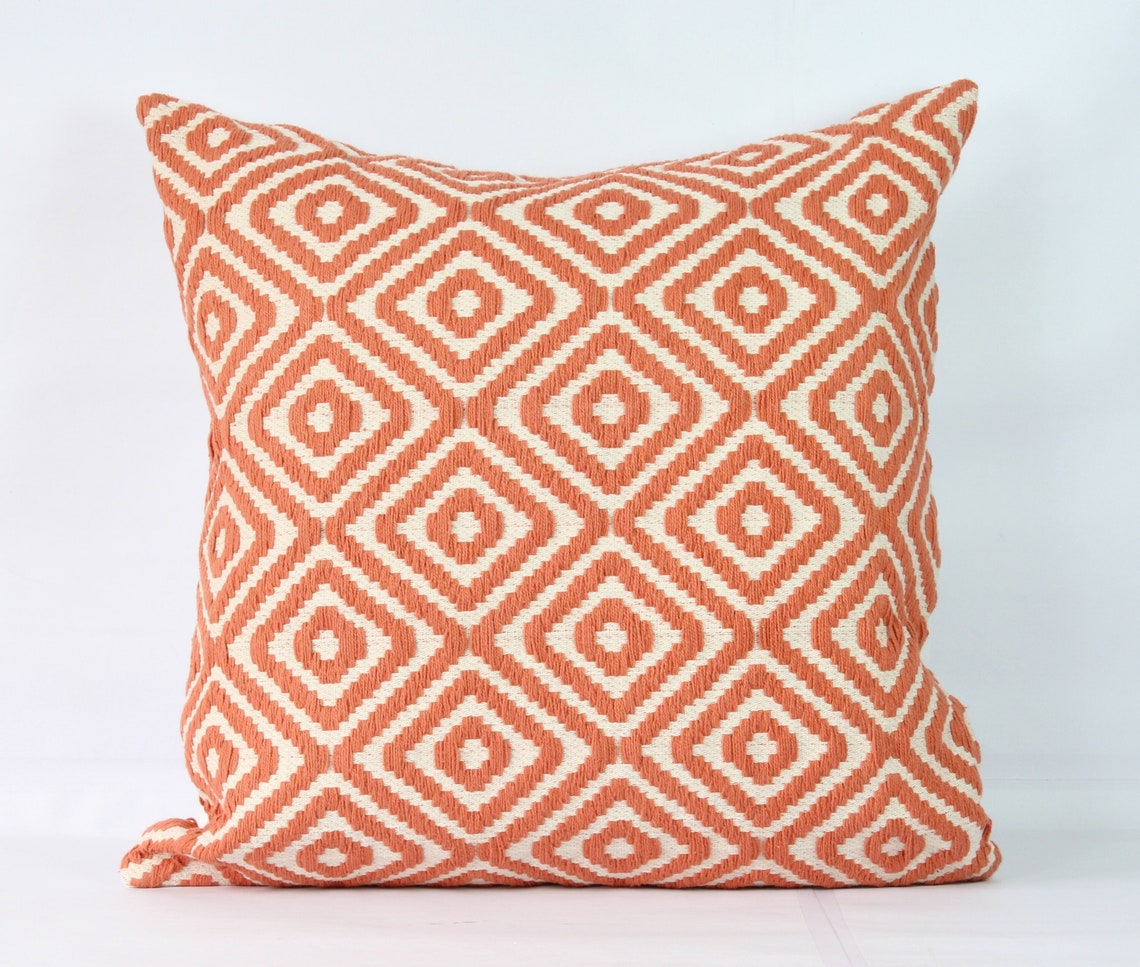 Euro Pillow Shams Cover Orange Cushion Cover Decorative - Etsy