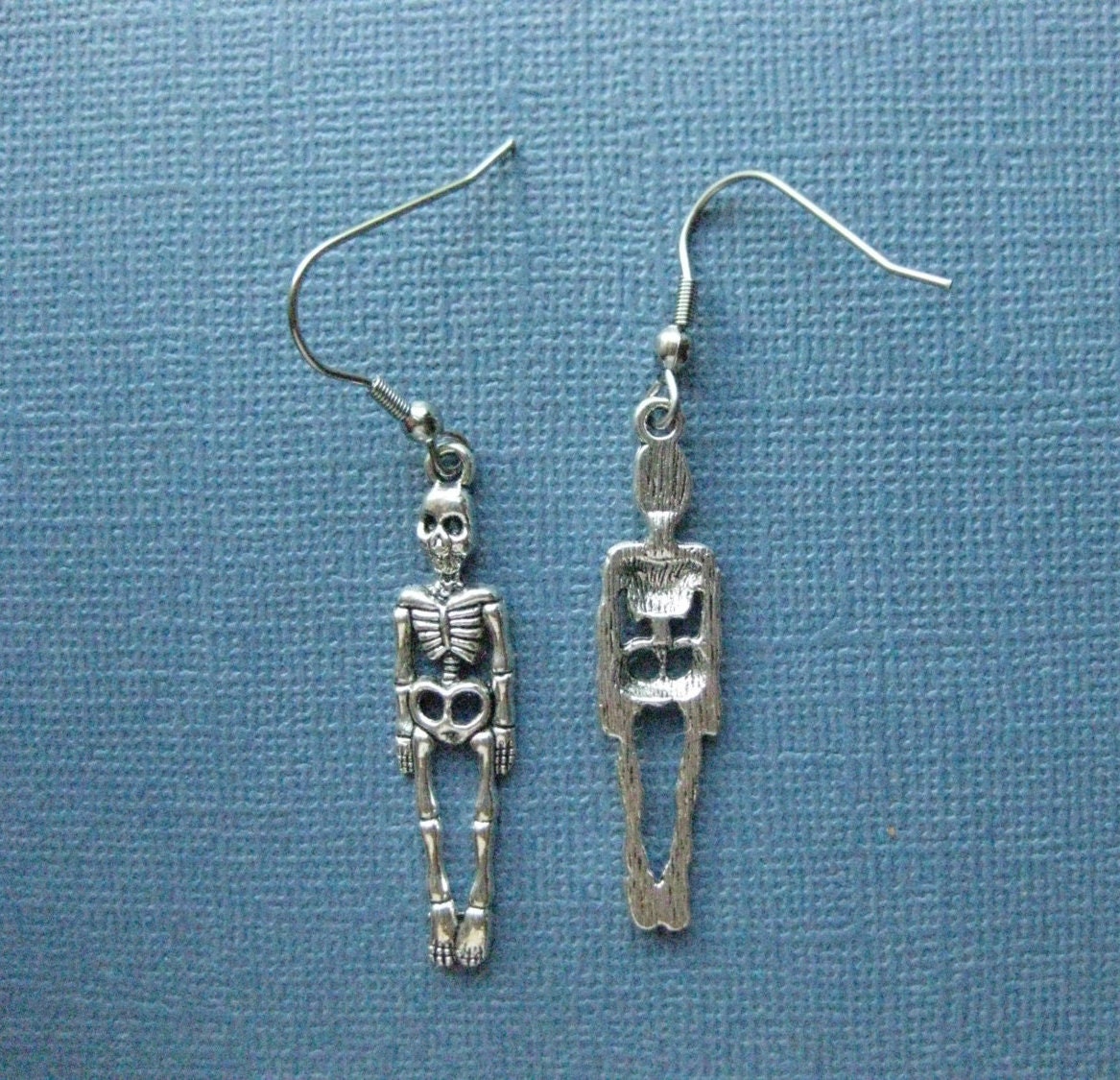 Skeleton Earrings - Dangle Earrings - Halloween Earrings - Halloween ...