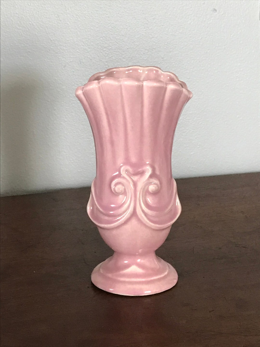 Vintage California Pottery Pink Ceramic Vase - Etsy