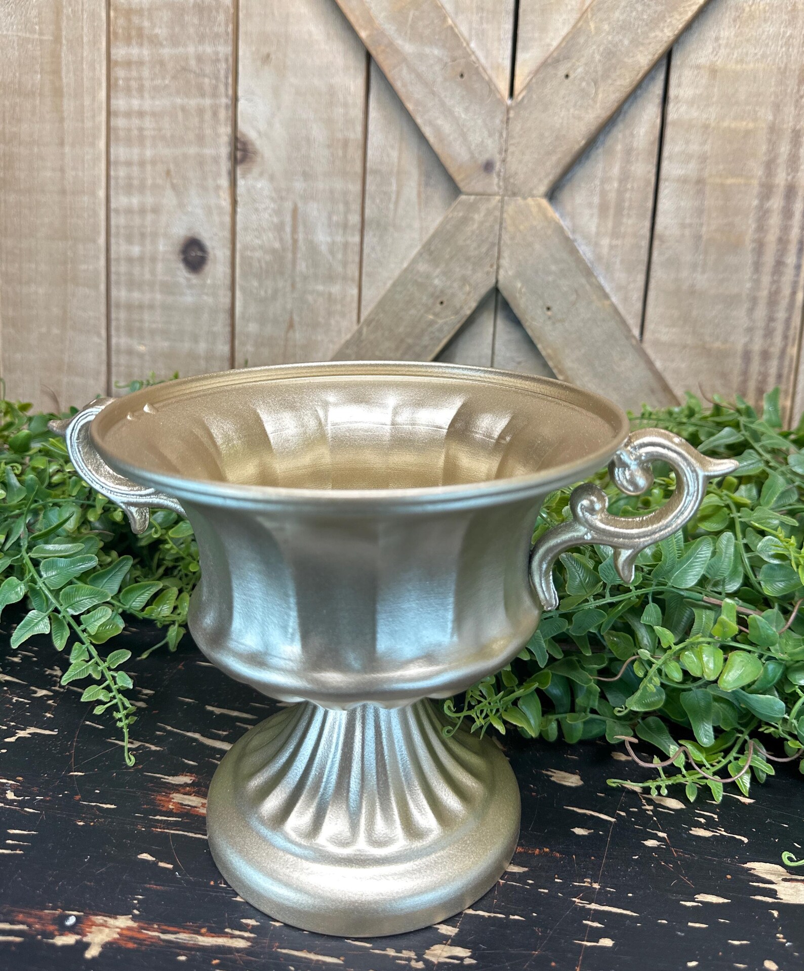 Gold Metal Trophy Bowl Base, 6 Inch High, Centerpiece Base, Bowl Base ...