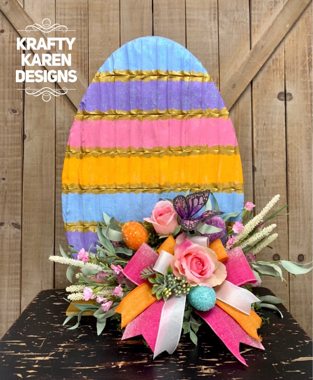 23” Large Easter Egg Centerpiece, Easter Decor, Spring Decor - Etsy
