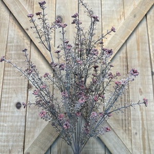 Wildflower Mauve Floral Bush, Floral Spray, Floral Greenery, 20 Inches ...