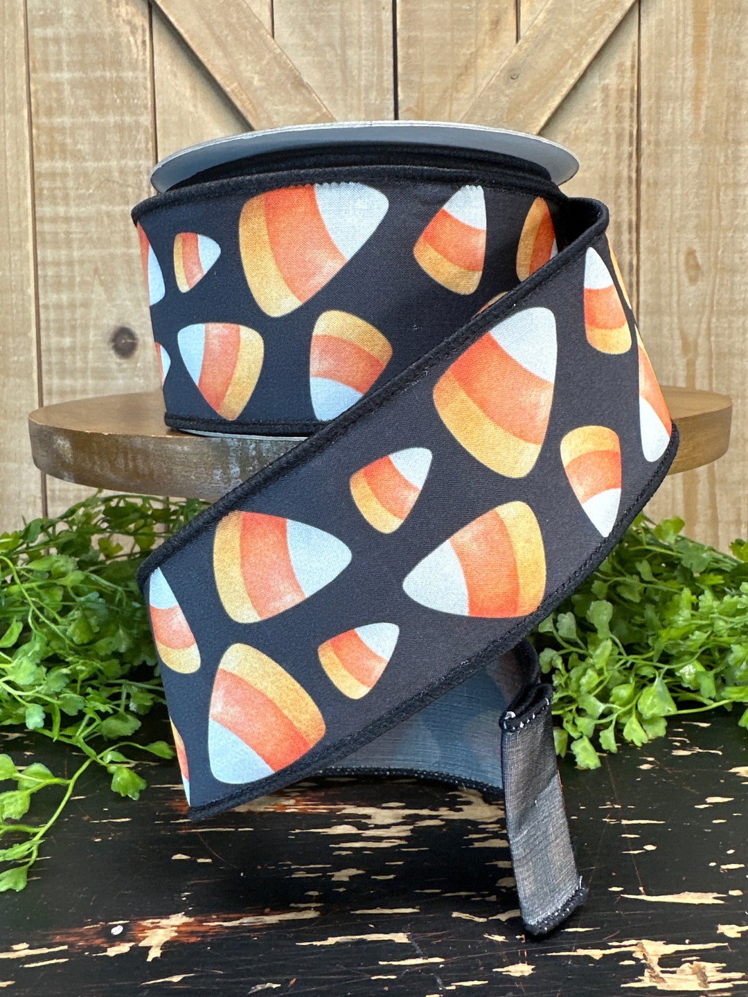 10 Yards, Candy Corn Ribbon, 2.5 Inch Ribbon, Designer Ribbon ...