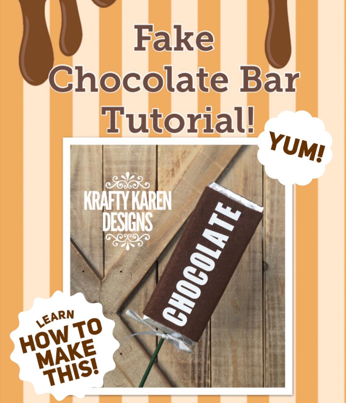 How to Video, Fake Chocolate Bar Tutorial, Fake Candy Making Video ...