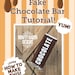 How to Video, Fake Chocolate Bar Tutorial, Fake Candy Making Video ...
