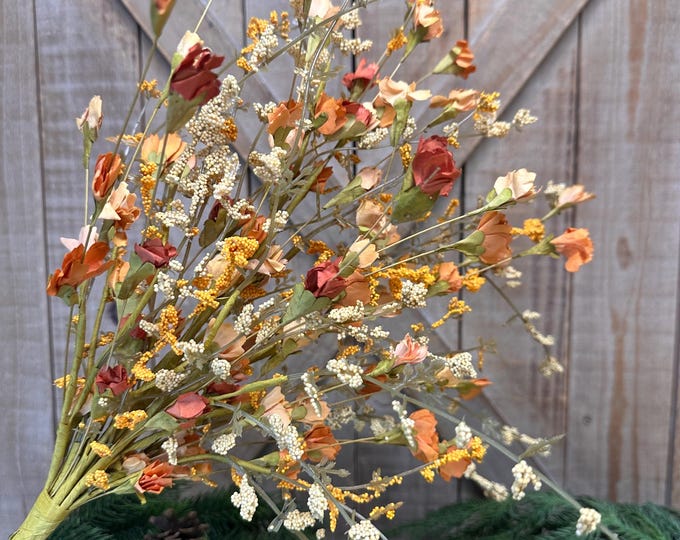 Fall Wildflower Floral Spray, 20 Inches, Floral Greenery - Etsy