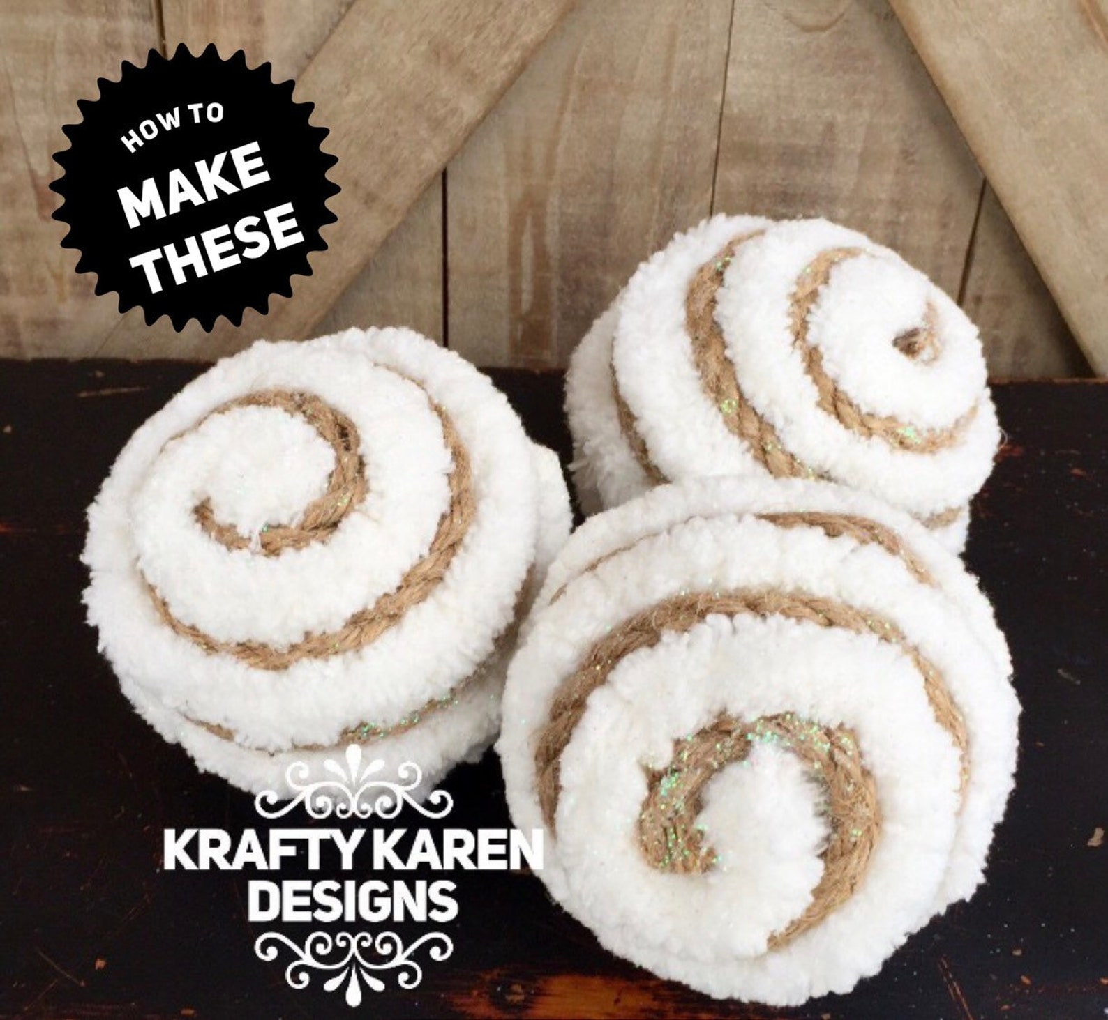 How to Video Yarn Ball Tutorial Decorative Ball Making - Etsy